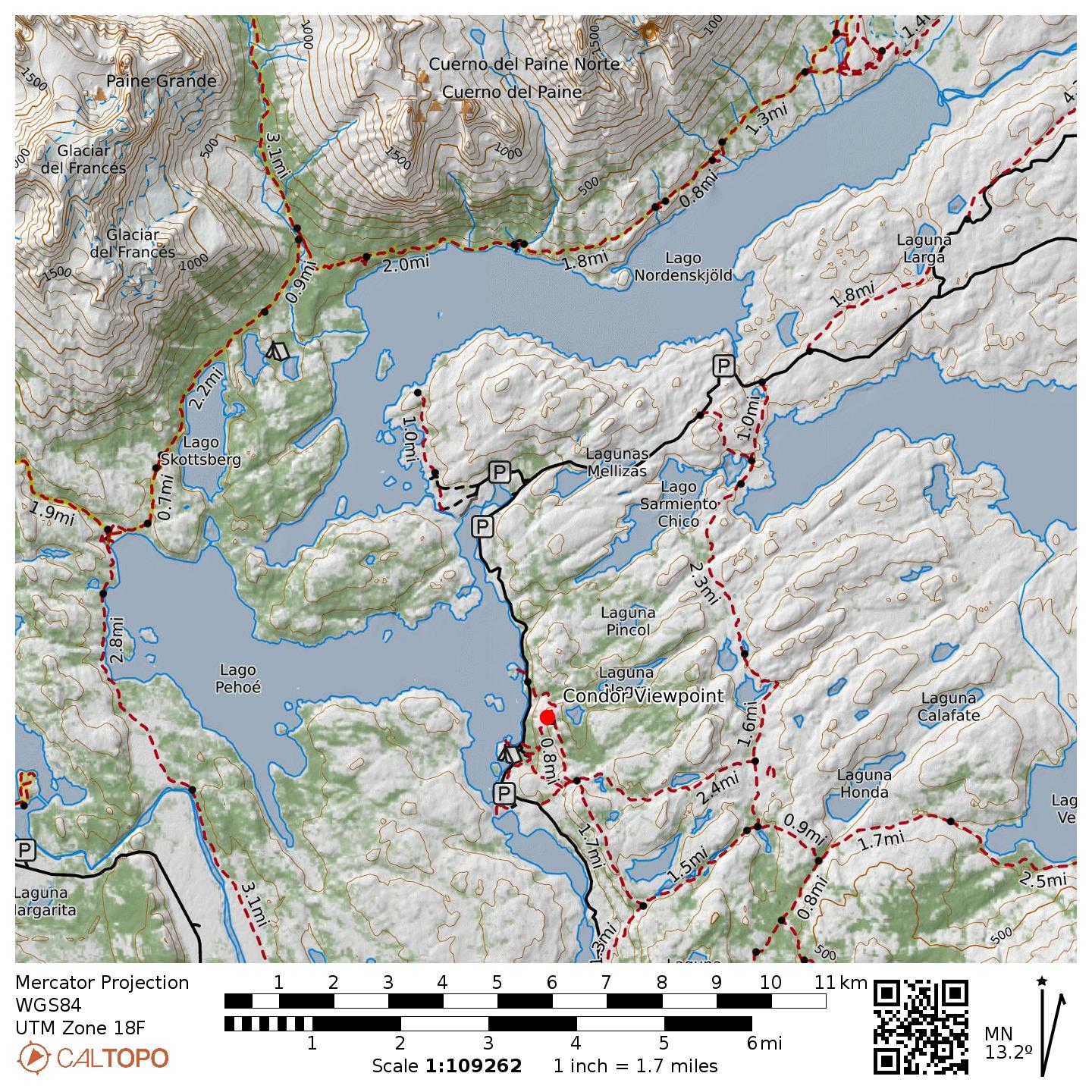 Condor Viewpoint via Southwest Slope (Torres del Paine National Park ...