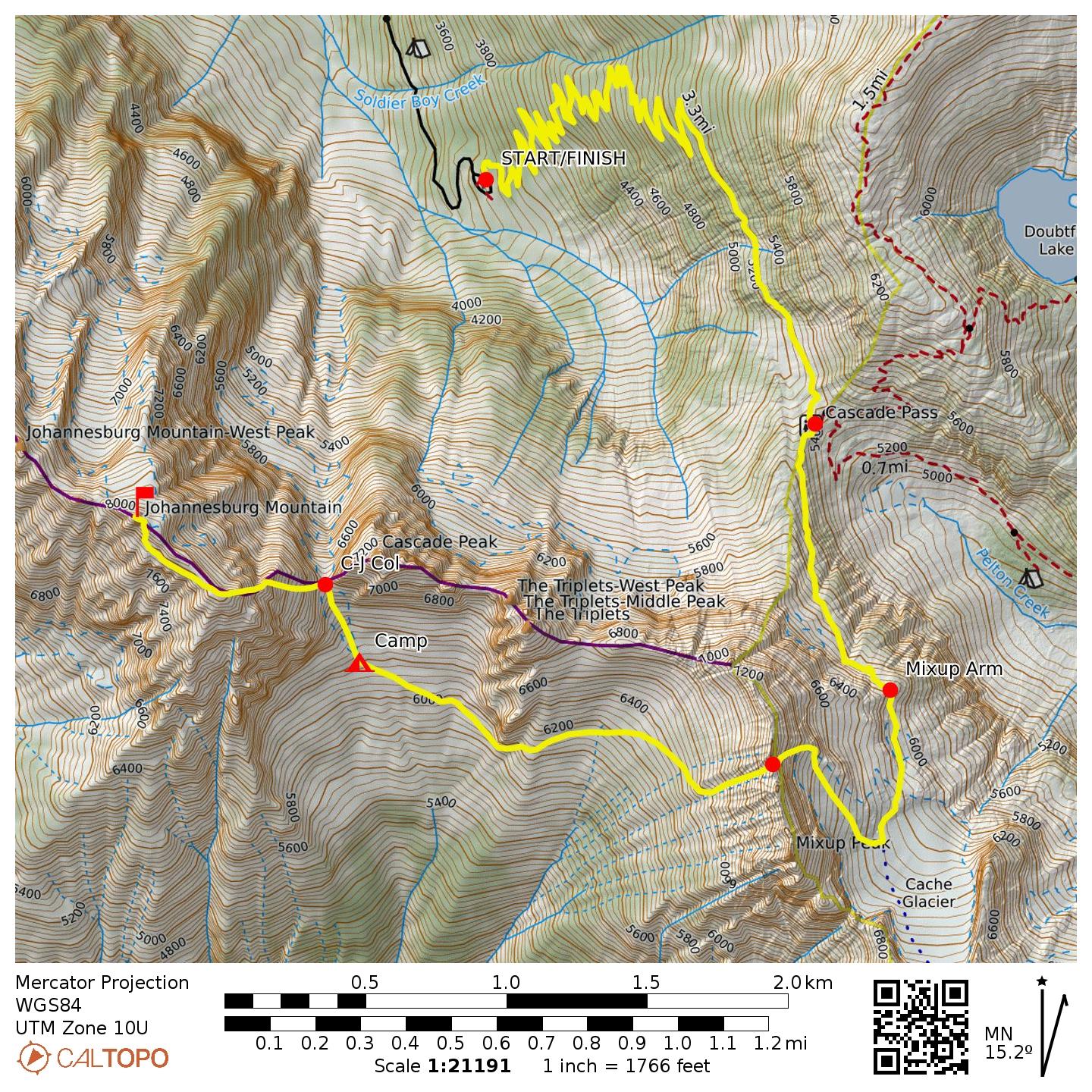 Johannesburg Mtn via Dougs Direct—East Face—East Ridge (Ptarmigan ...