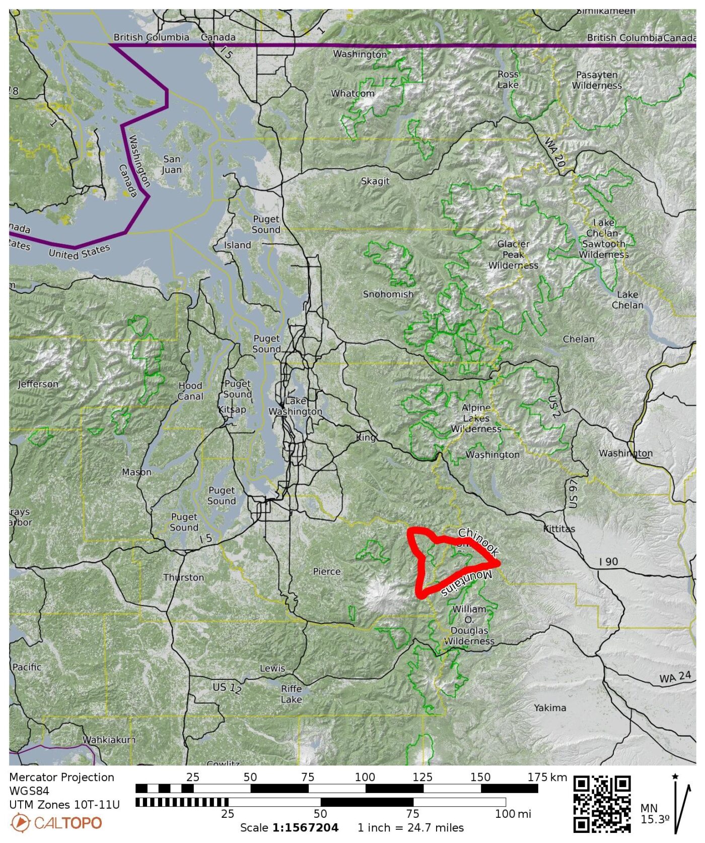 Chinook Peak + Yakima Peak + Deadwood Peak + Chinook Ridge Traverse ...