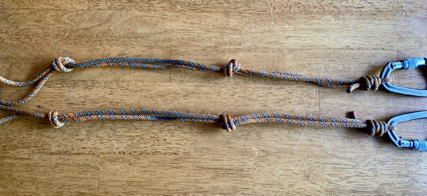 How to Make Personal Tethers for Use with Climbing Anchors - Trip ...