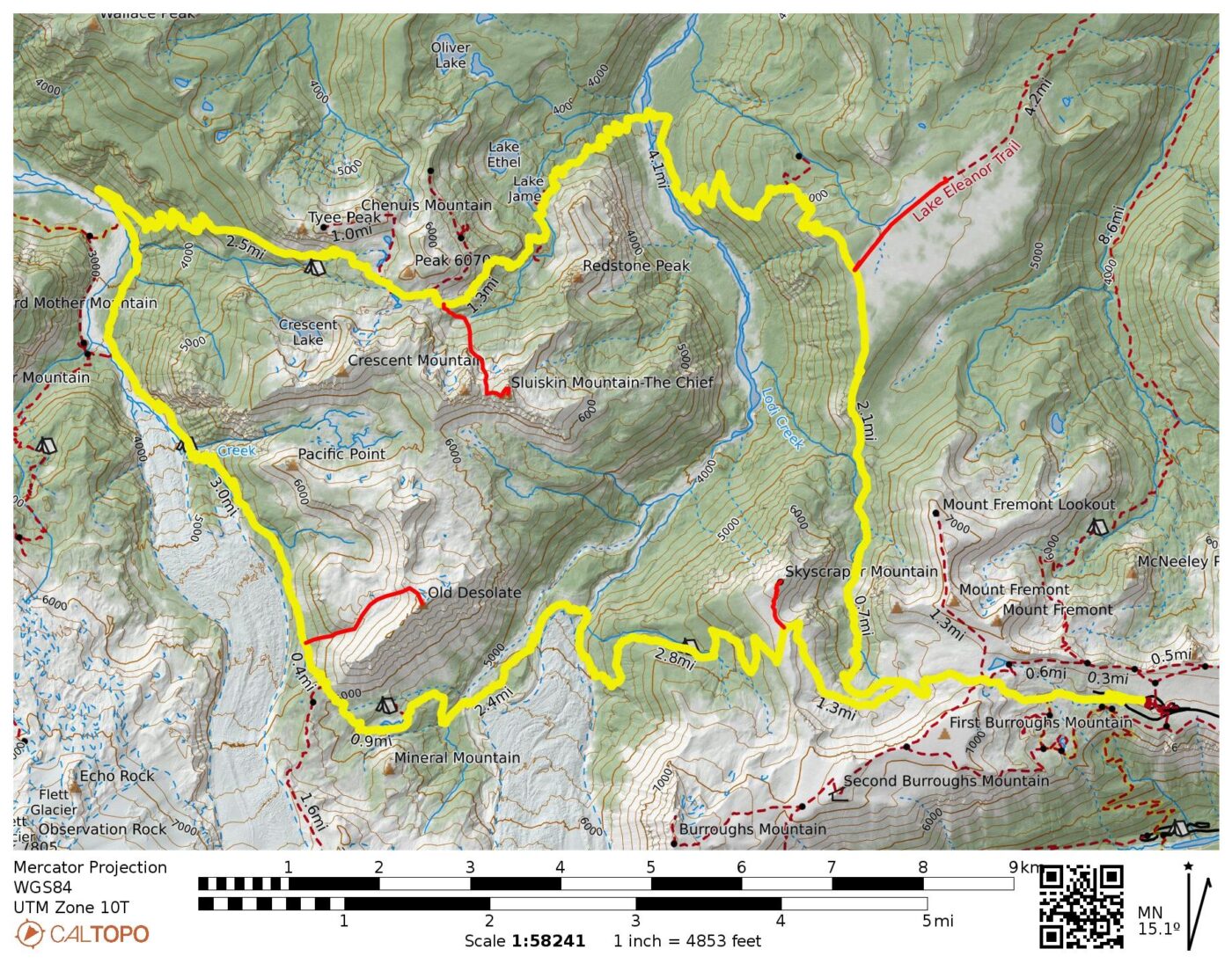 Northern Loop Trail Circuit + Old Desolate + The Sluiskin Chief (Mount ...
