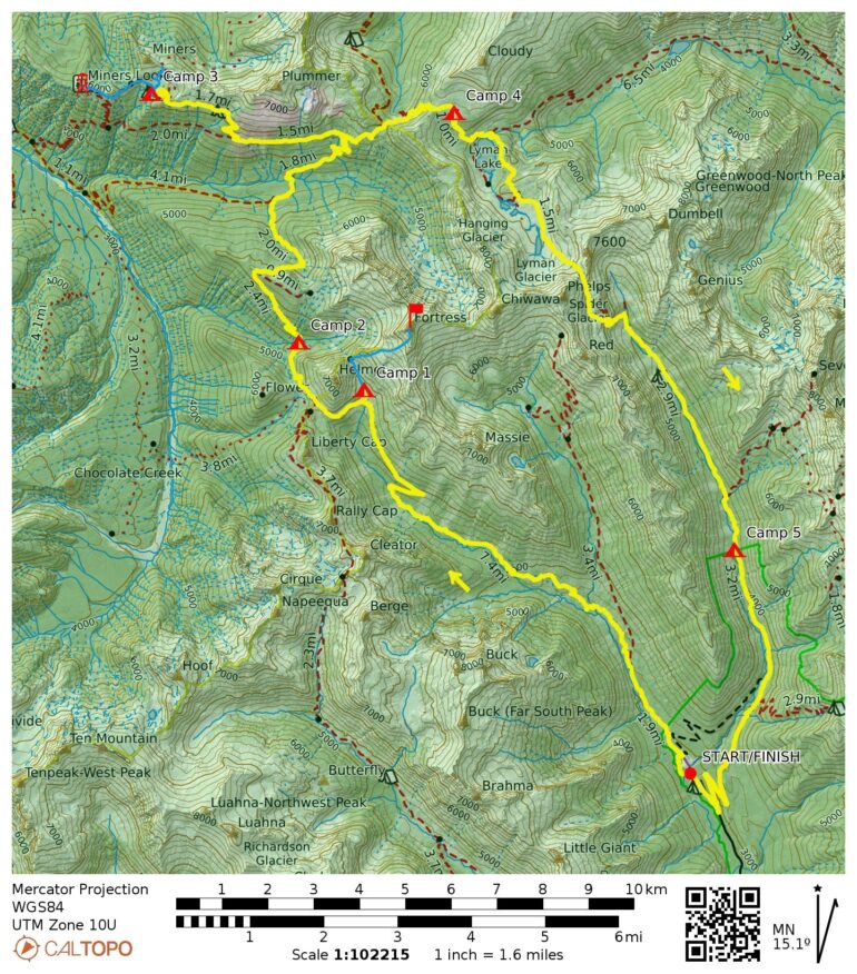 Buck Creek – Spider Gap Loop + Fortress Mtn + Image Lake + Miners Ridge ...