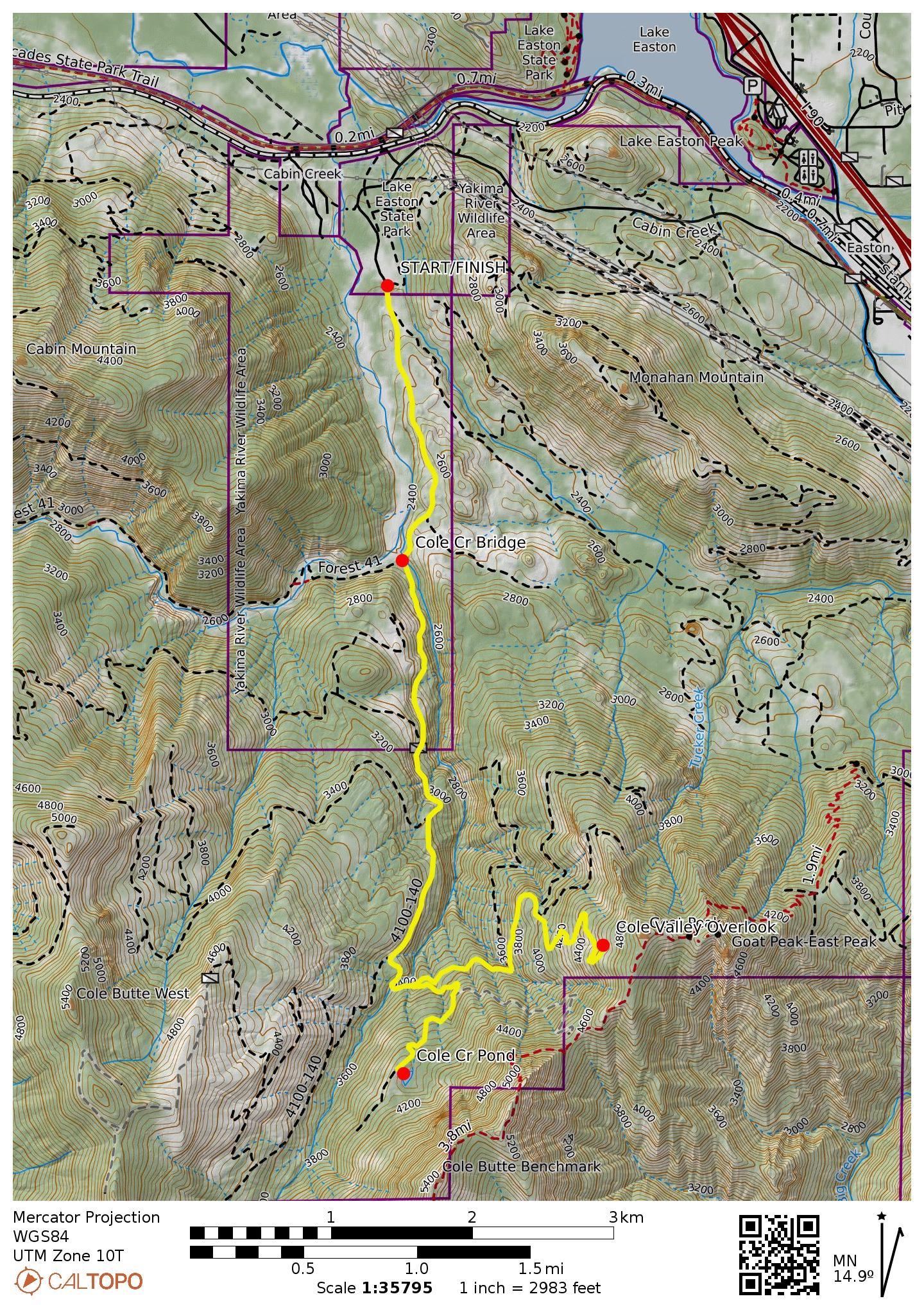 Cole Creek Pond + Cole Valley Overlook Ski Tour / Snowshoe Trek via ...