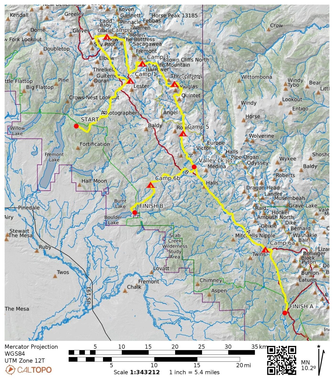 Wind River Traverse: Seneca Lake to Knapsack Col to Indian Pass to ...