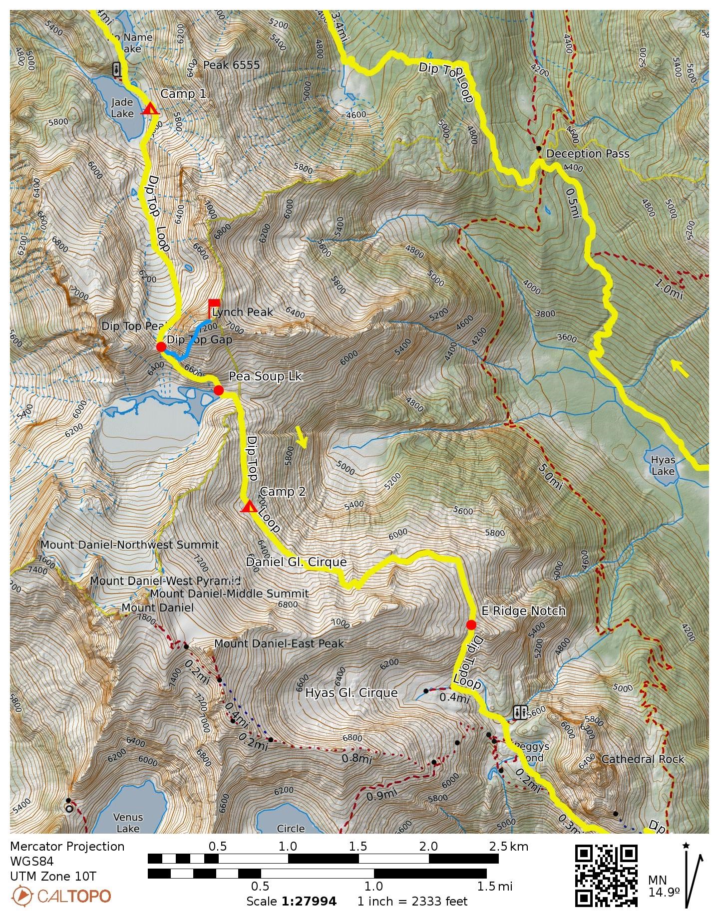 Dip Top Loop: Marmot Lake to Pea Soup Lake to Peggys Pond + Lynch Peak ...