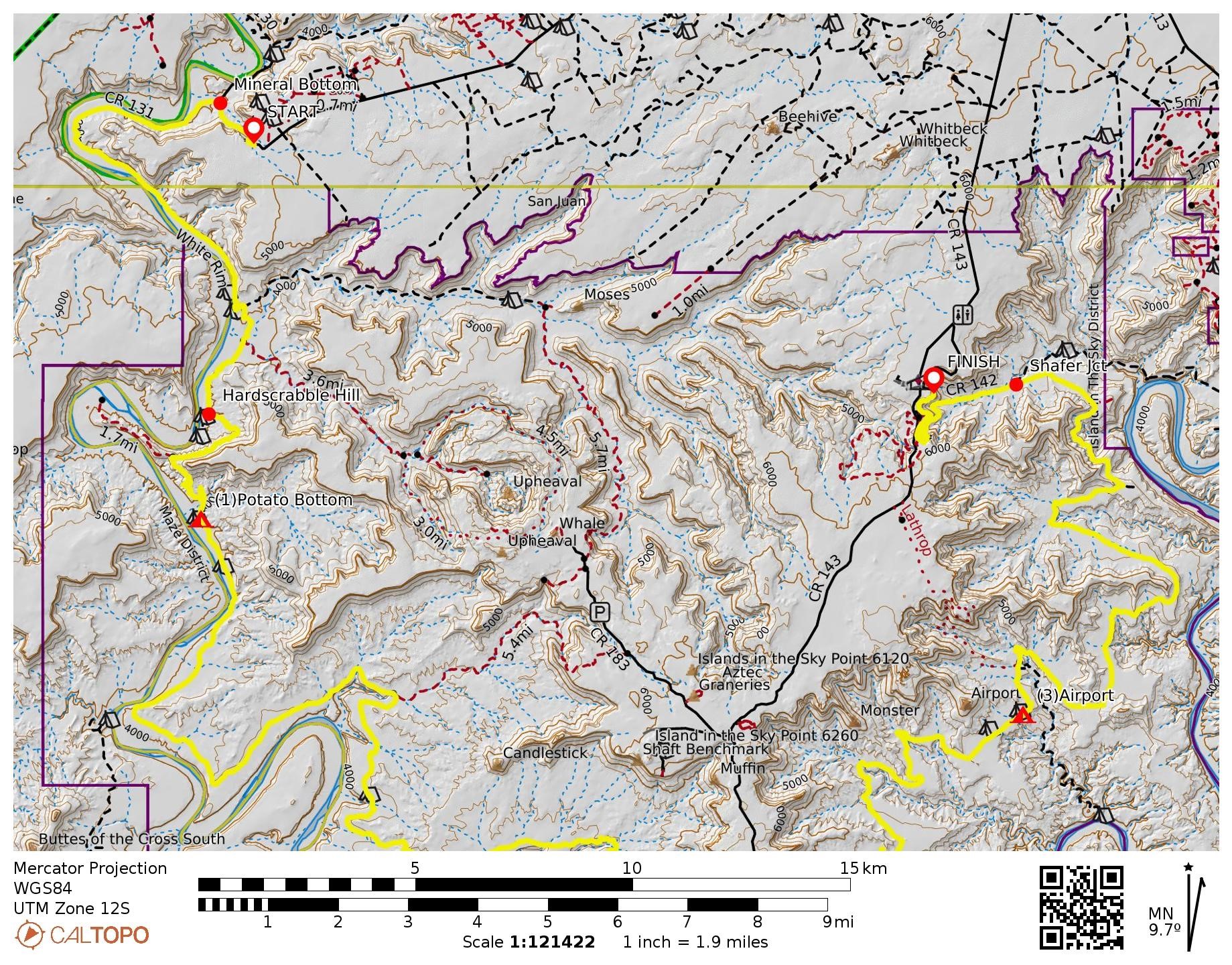 White Rim Bike Traverse: Mineral Bottom to Shafer Canyon (Canyonlands ...
