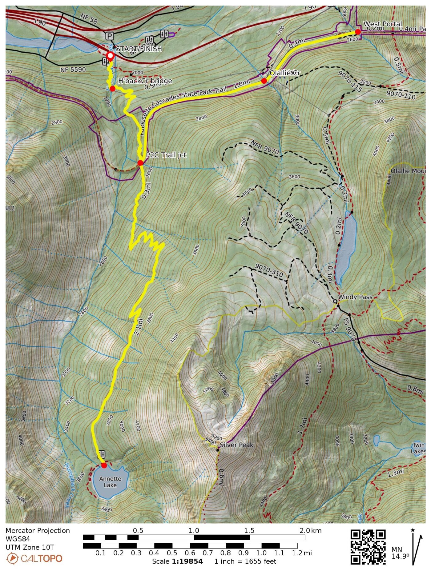 Snoqualmie Tunnel West Portal + Annette Lake Snowshoe Trek via Humpback ...