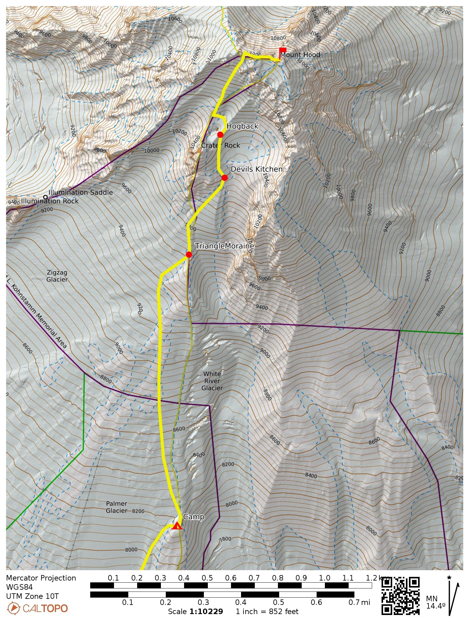 Mt Hood via Palmer Snowfield—Mazama Chute—West Ridge + Partial Ski ...