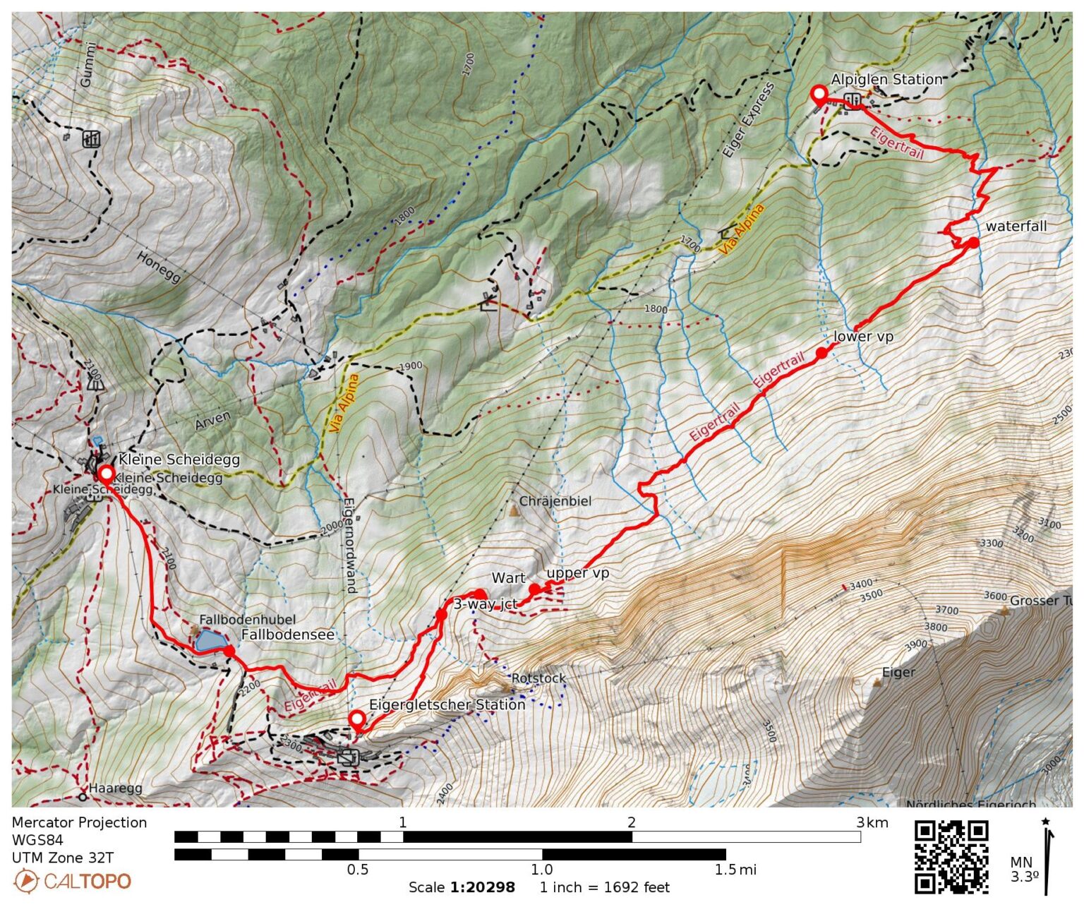 Eiger Trail Traverses: Alpiglen + Kleine Scheidegg + Eigergletscher ...