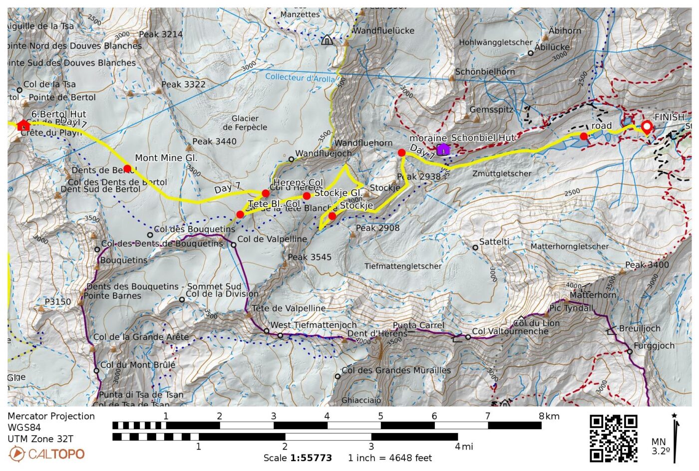 Haute Route Traverse: Chamonix to Zermatt + Aiguille du Tour (Western ...